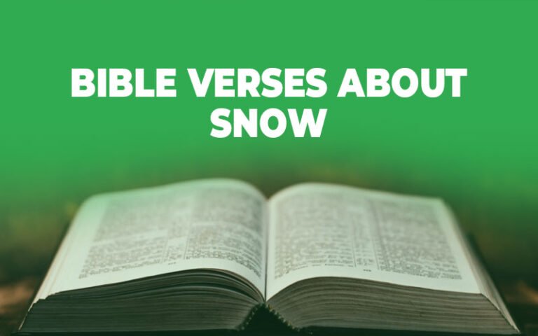 33+ Bible Verses About Snow - studythebiblewithus.com