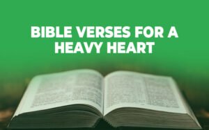 40 Bible Verses For A Heavy Heart - studythebiblewithus.com
